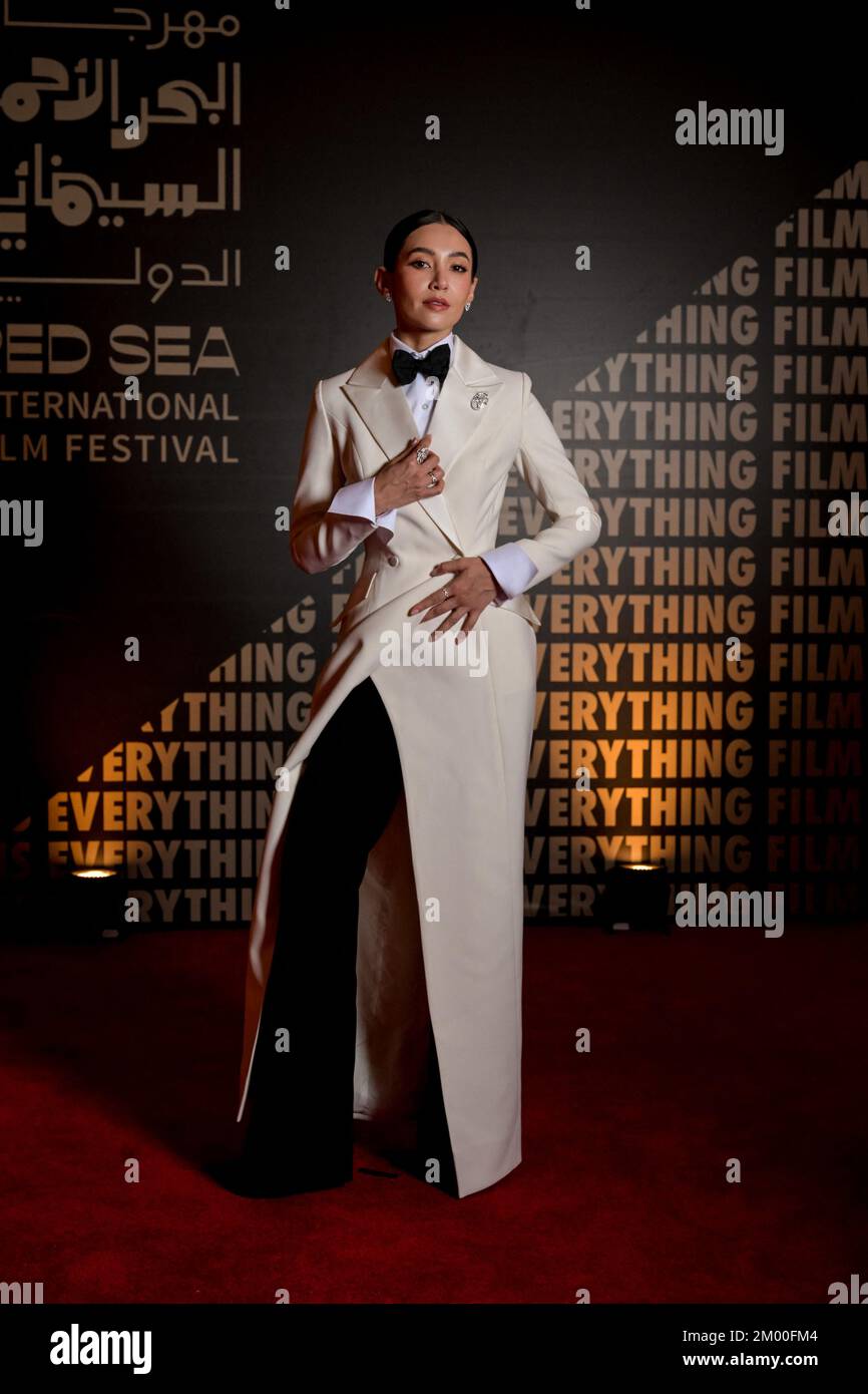 Thailand’s actress Bella Ranee Campen walks the red carpet as she ...