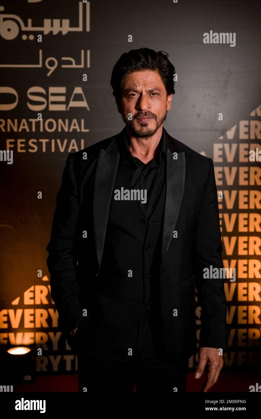 Indian actor Shahrukh Khan walks the red carpet as he arrives to the opening ceremony of 2nd Red ...