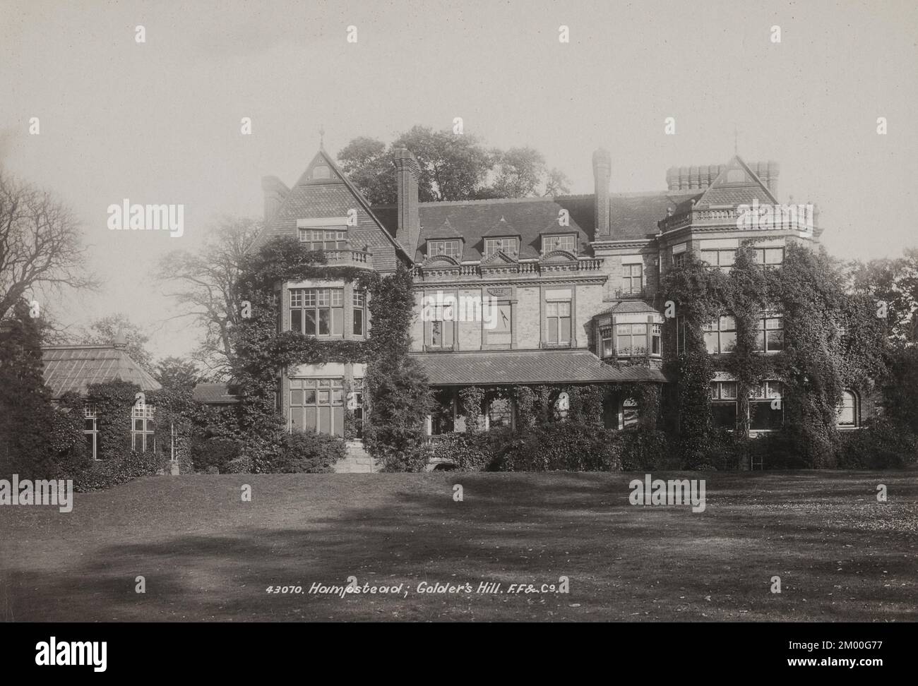 Vintage photograph - 1899 - House on Golder's Hill, Hampstead, London ...