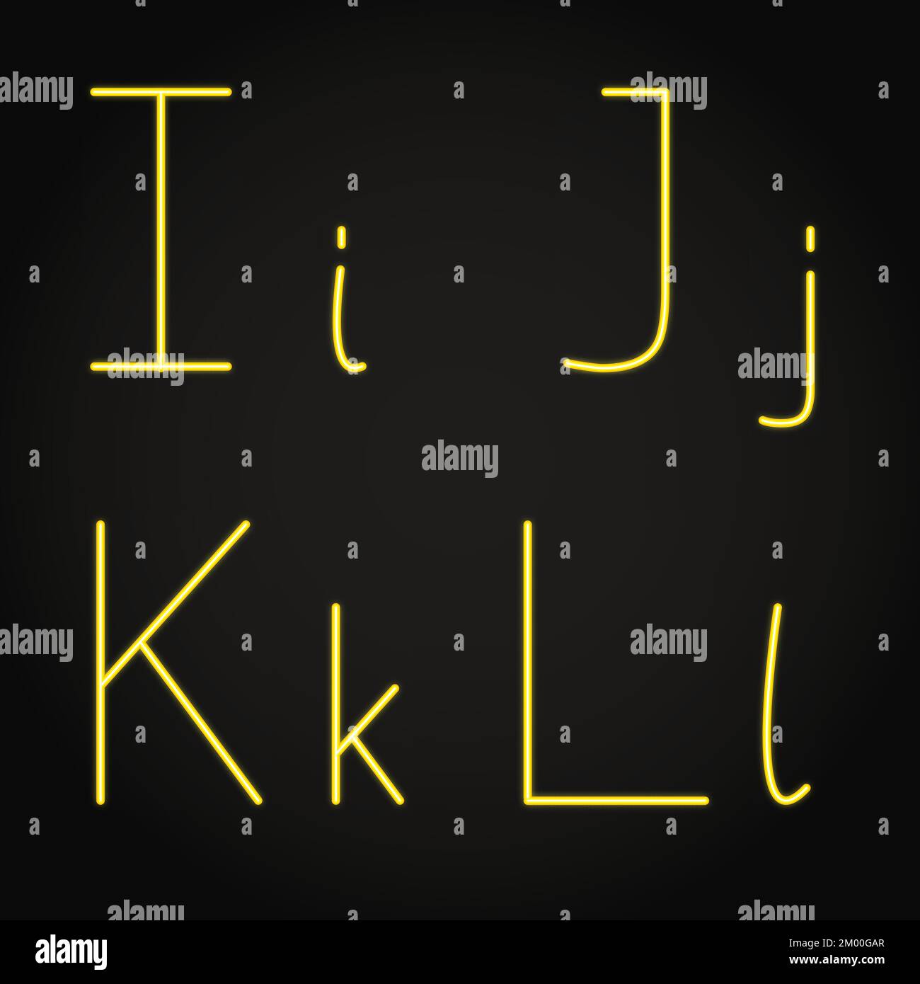 Neon letter j Stock Vector Images - Alamy