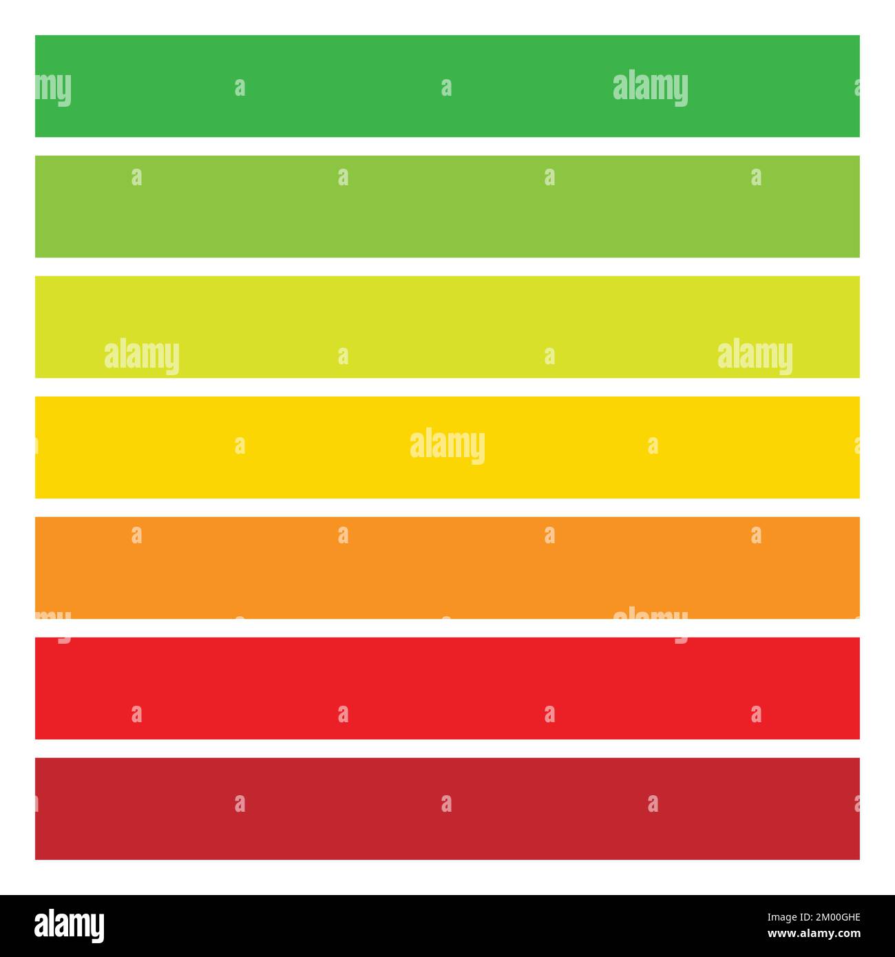 Illustration of Horizontal Colorful Rectangles isolated on a White ...