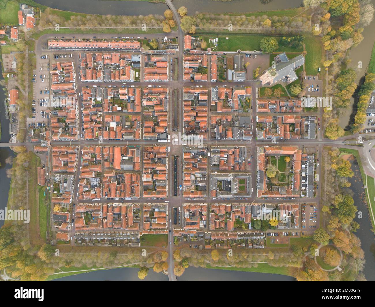 Fortified historic city center of Elburg in The Netherlands, Gelderland ...