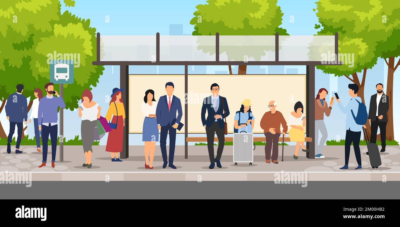 Business commuters city Stock Vector Images - Alamy