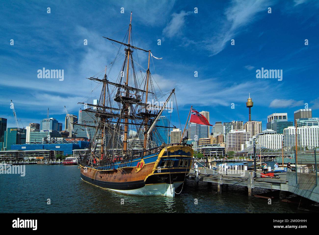 Sydney, Australia - February 11, 2008: HMS Endeavour - ship of ...