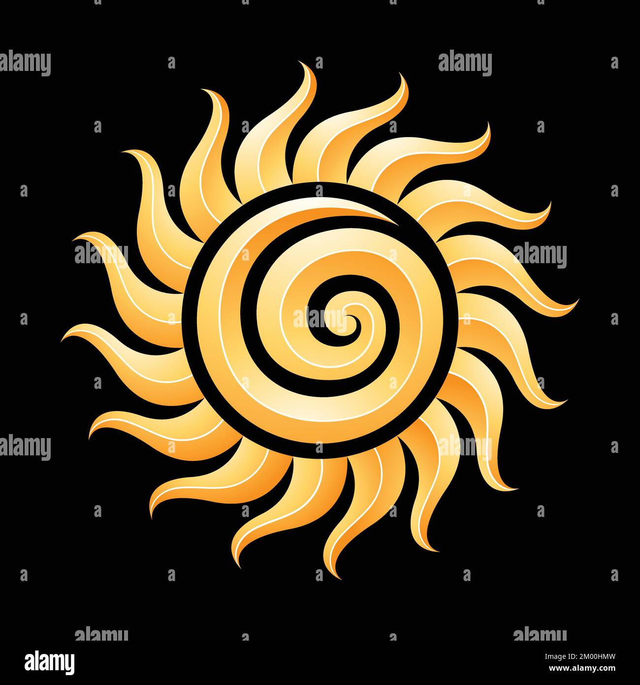 Embossed sun Stock Vector Images - Alamy