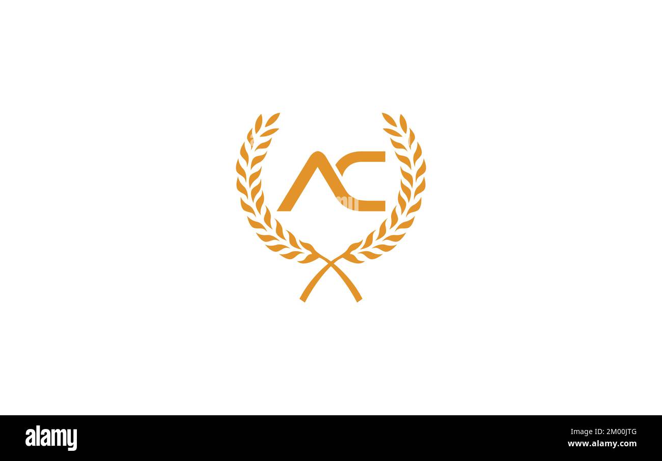 Laurel wreath logo Cut Out Stock Images & Pictures - Alamy