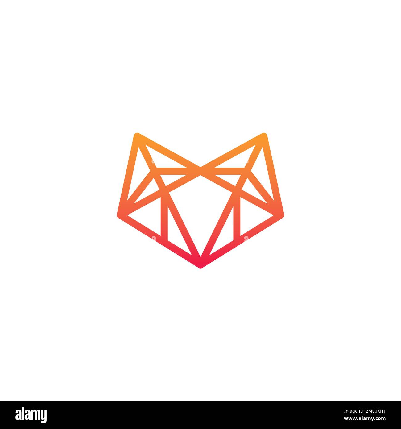 Geometric Fox Logo. Fox Icon Design. Fox vector Illustration Stock ...