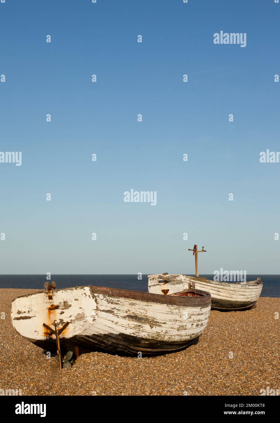 Two blue fishing boats hi-res stock photography and images - Alamy