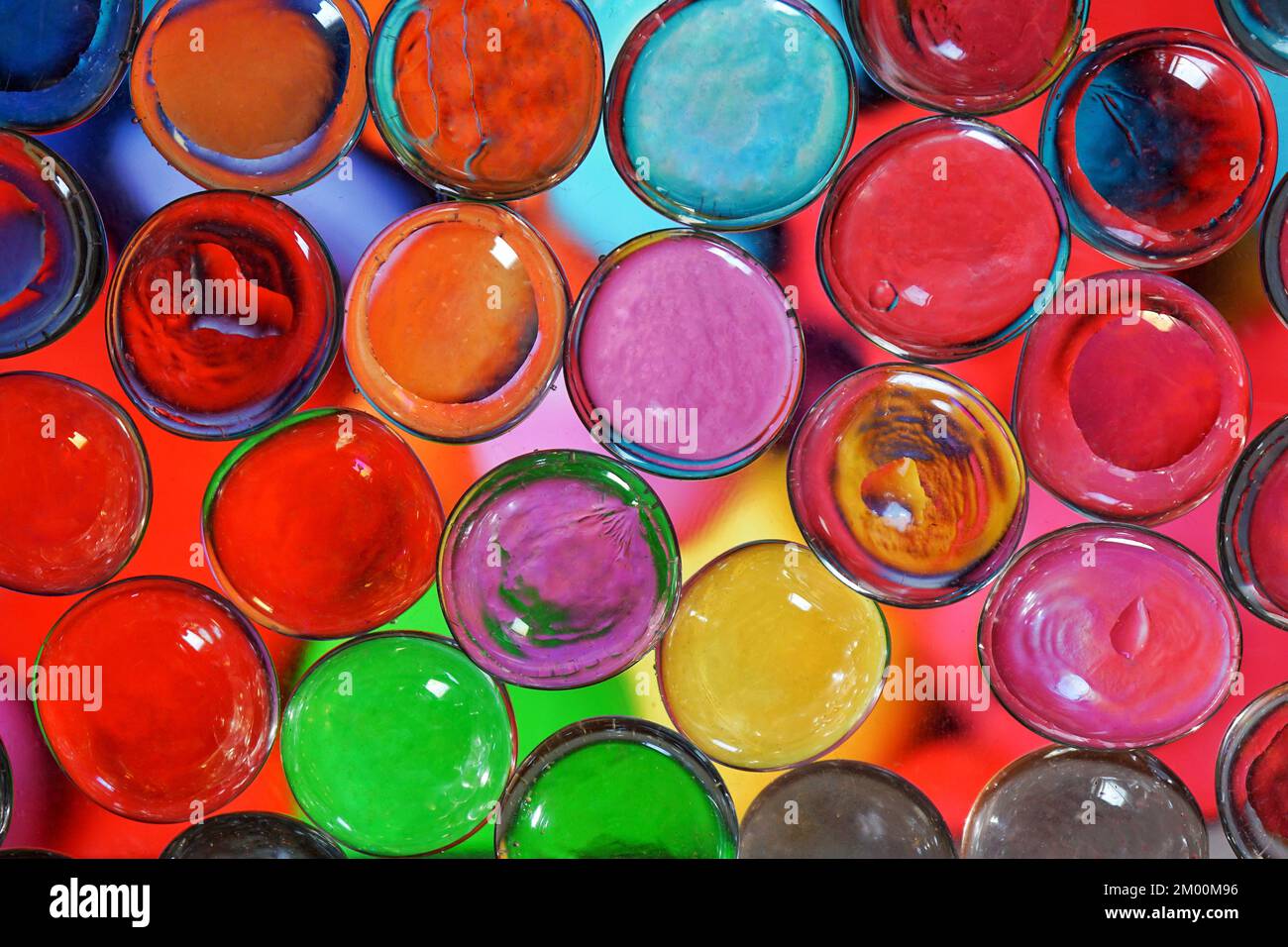 multi colored crystal bubbles, wallpaper abstract background Stock ...