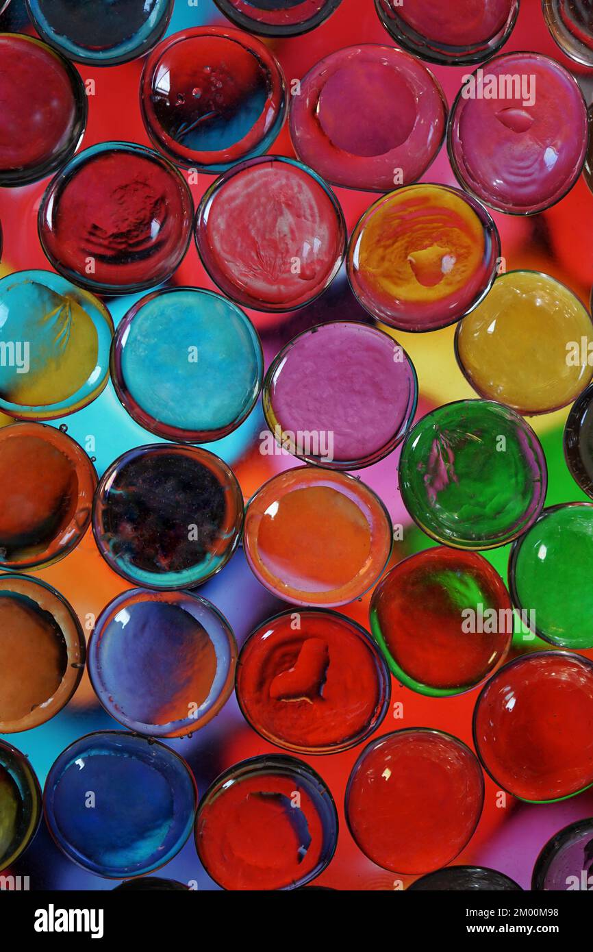 multi colored crystal bubbles, wallpaper abstract background Stock ...
