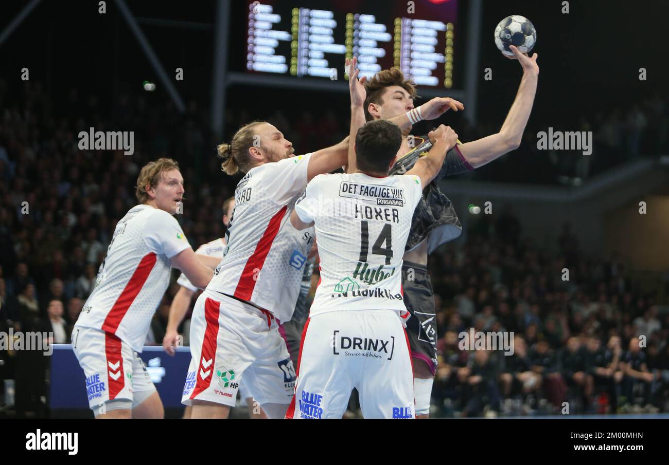 Thibaud Briet of HBC Nantes during the EHF Champions League Handball ...