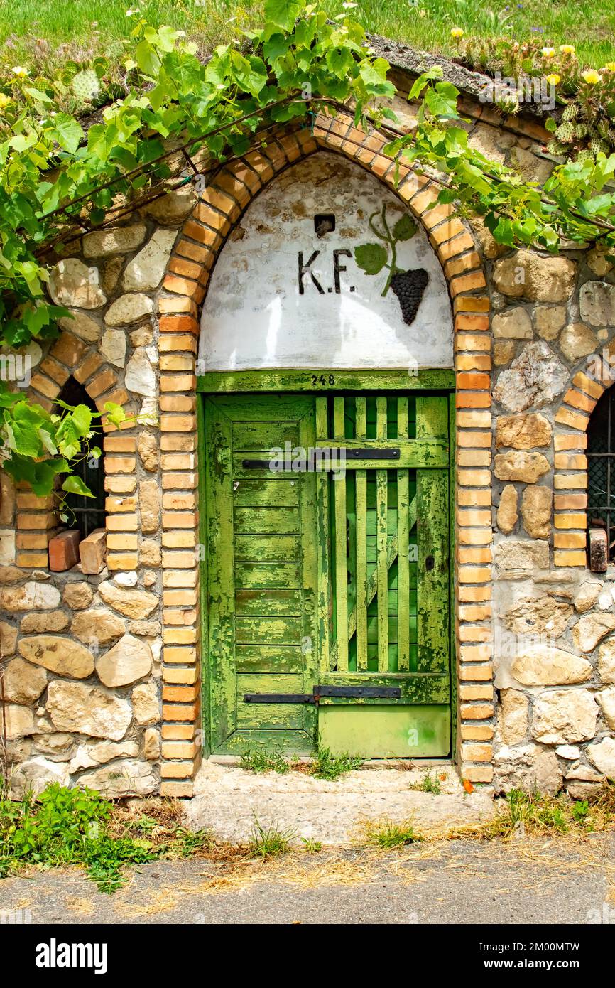 Traditional Wine Cellars - Vrbice, Czech Republic, Europe Stock Photo ...