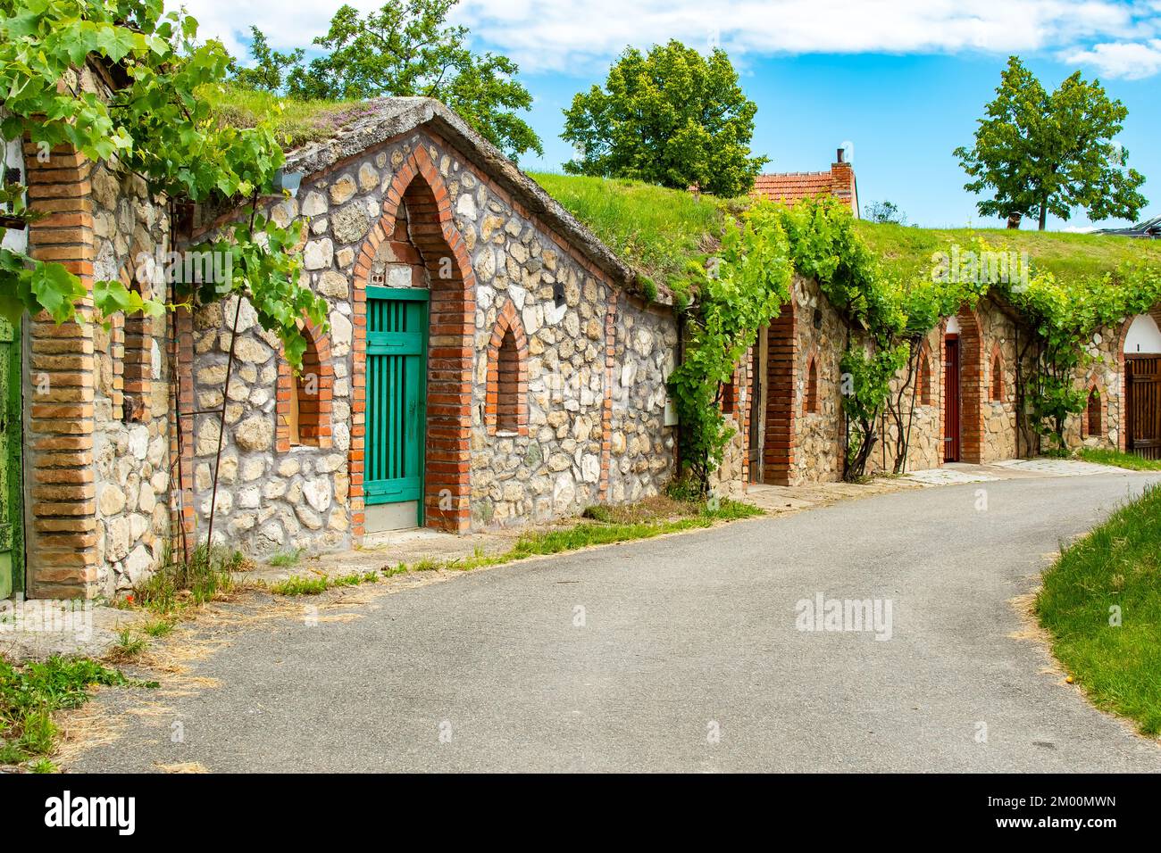 Traditional Wine Cellars - Vrbice, Czech Republic, Europe Stock Photo ...