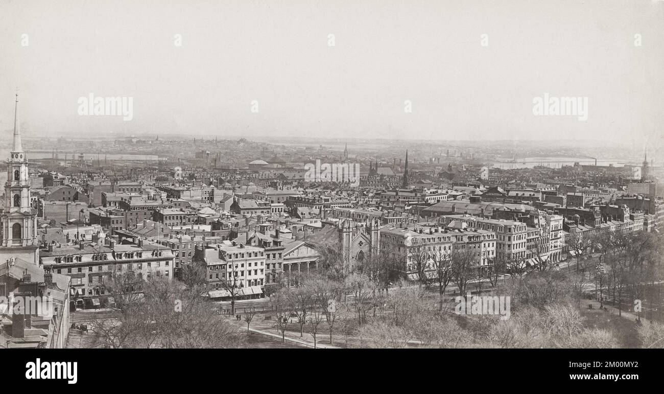 19th century view of boston hi-res stock photography and images - Alamy