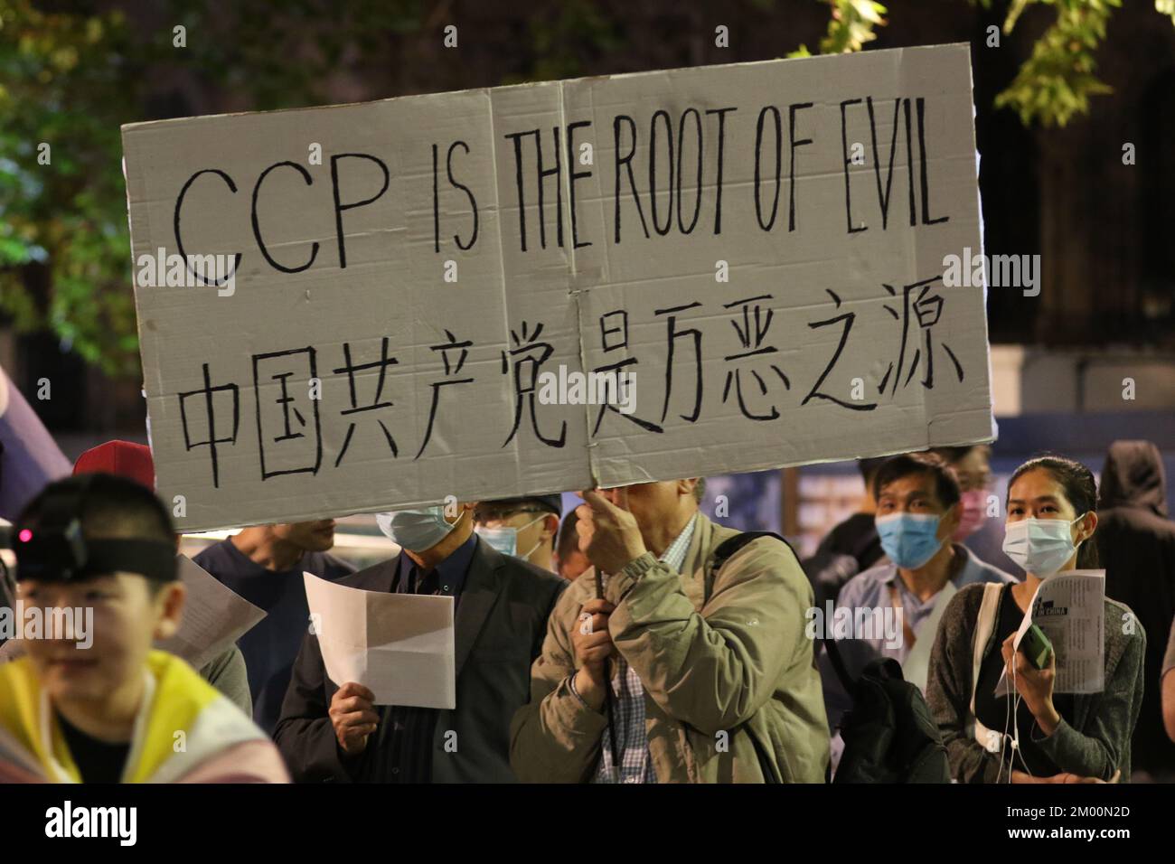 Sydney, Australia. 3rd December 2022. Protesters gathered next to ...