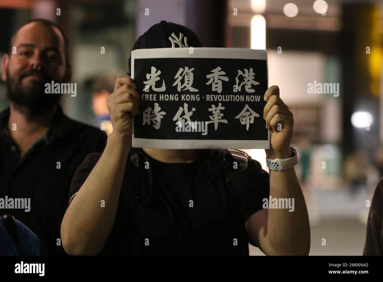 Sydney, Australia. 3rd December 2022. Protesters gathered next to ...