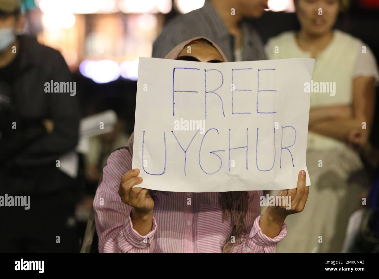 Sydney, Australia. 3rd December 2022. Protesters gathered next to ...