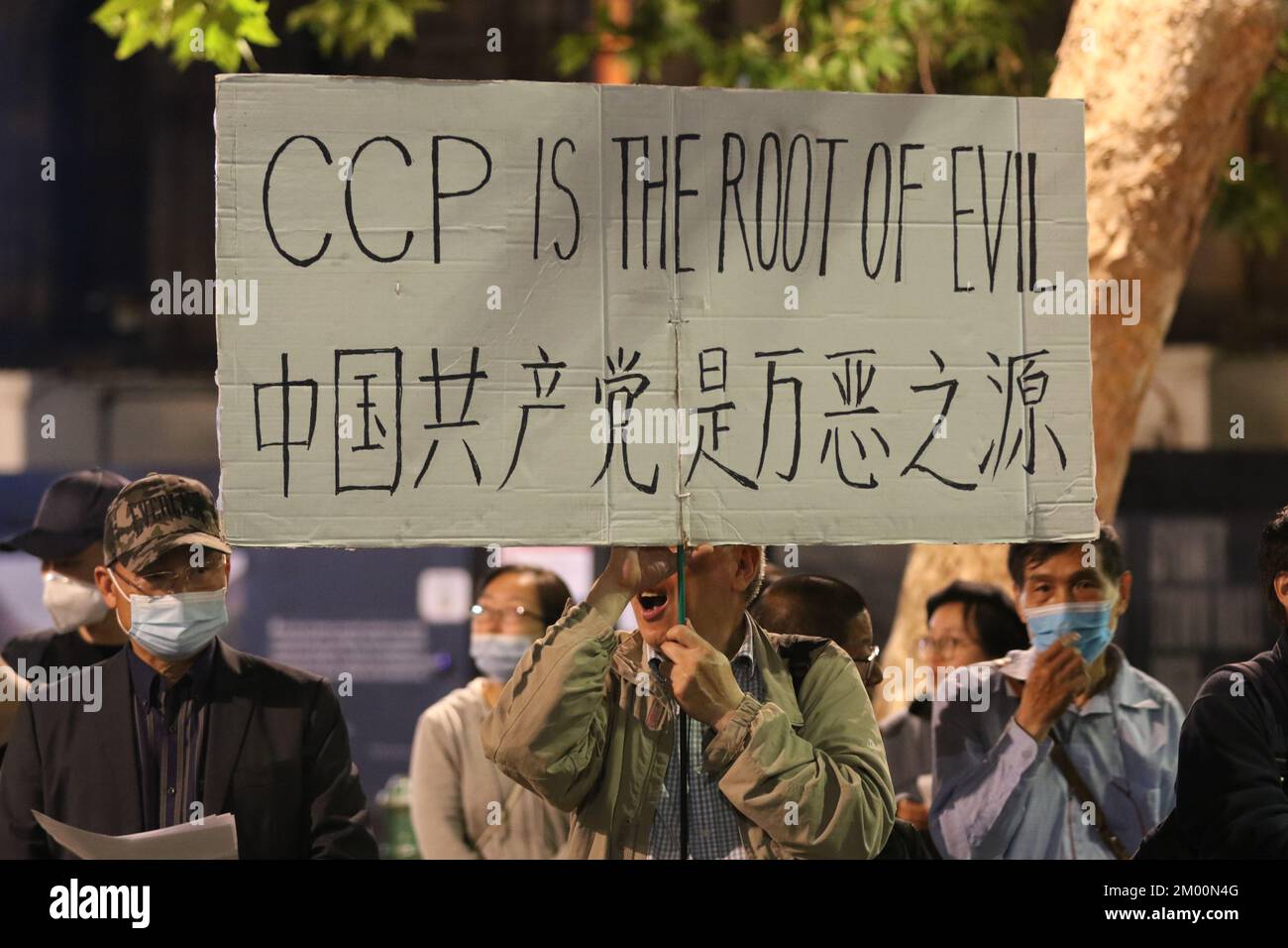 Sydney, Australia. 3rd December 2022. Protesters gathered next to ...