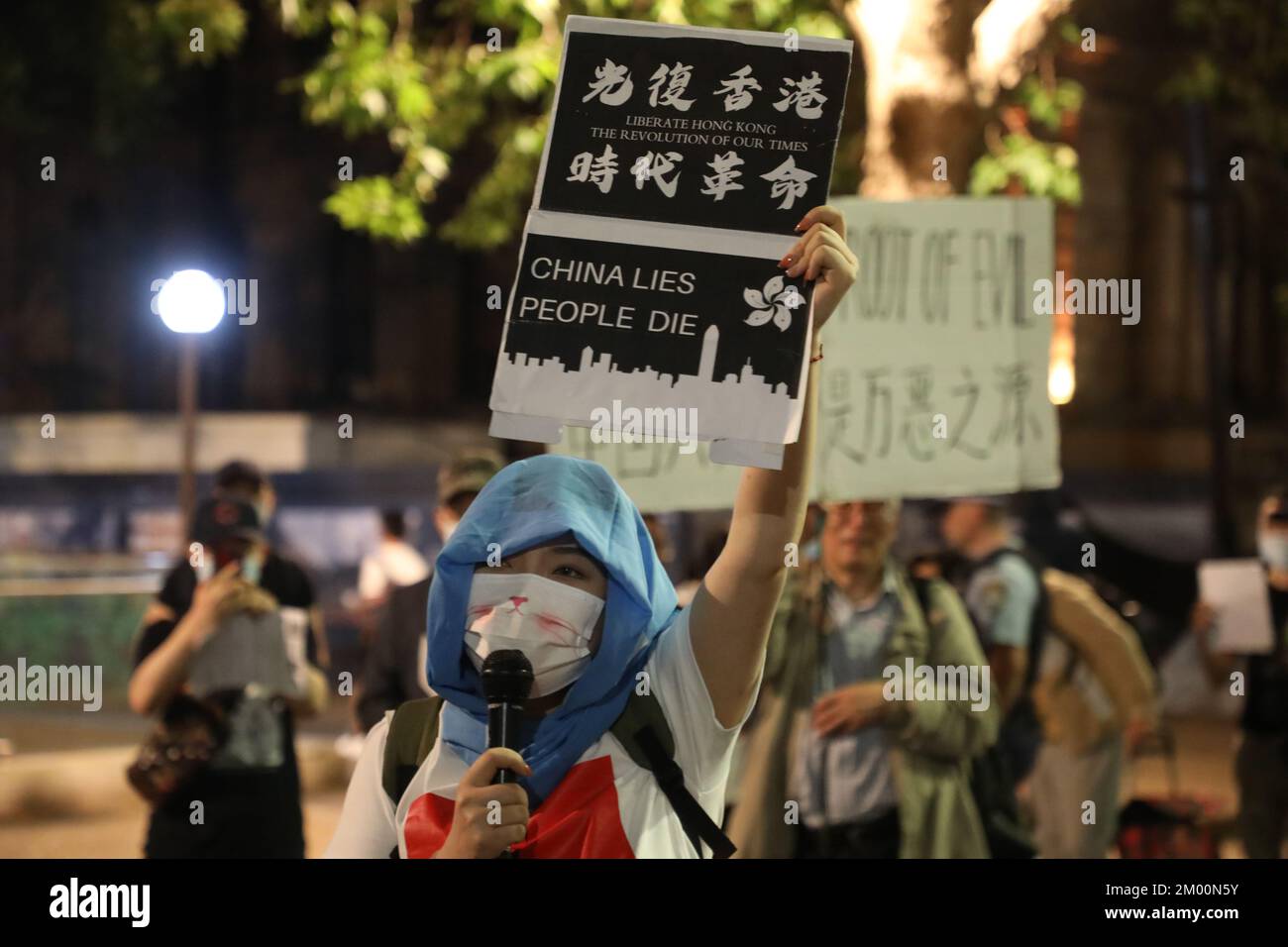 Sydney, Australia. 3rd December 2022. Protesters gathered next to ...