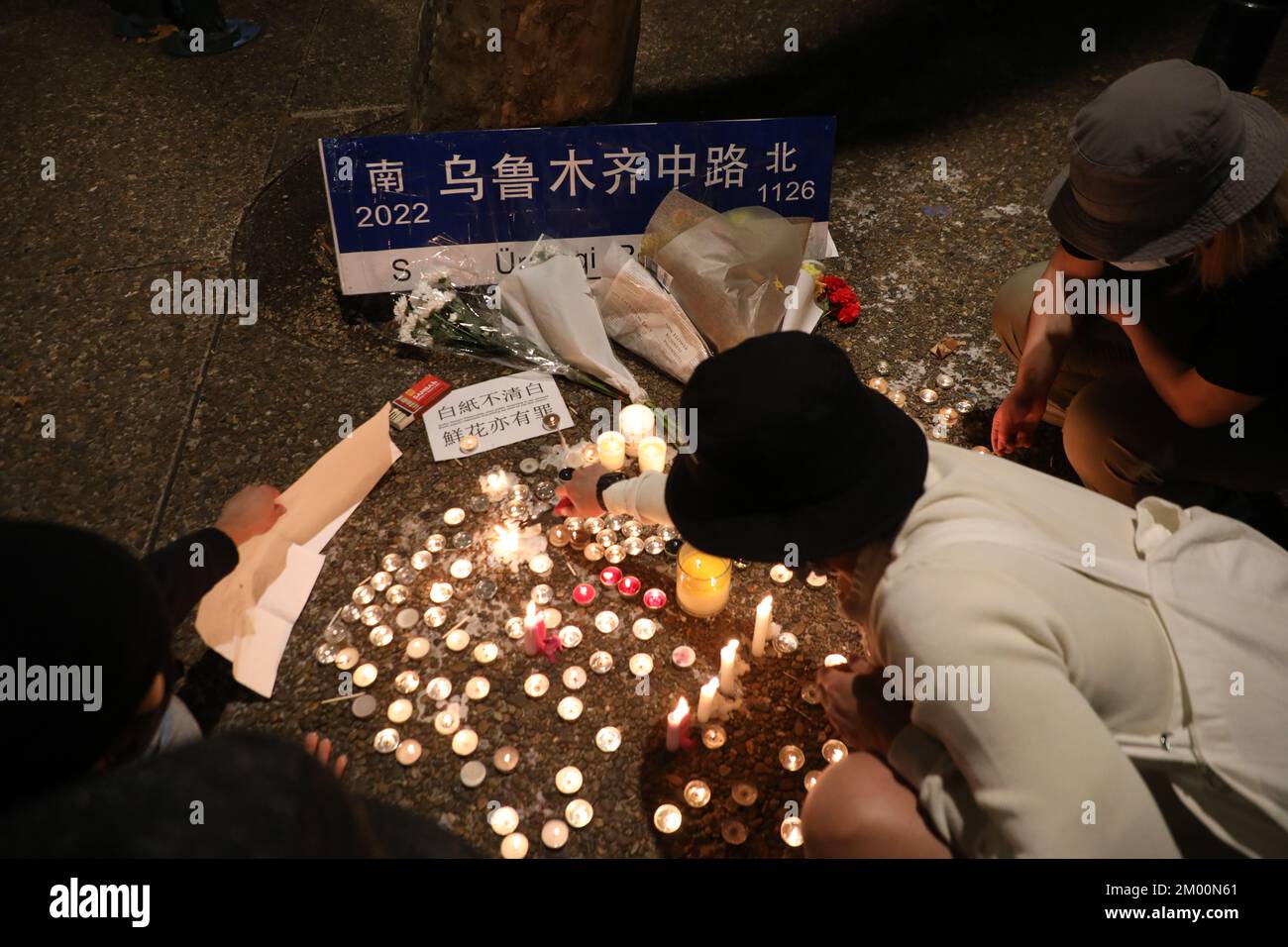 Sydney, Australia. 3rd December 2022. Protesters gathered next to ...
