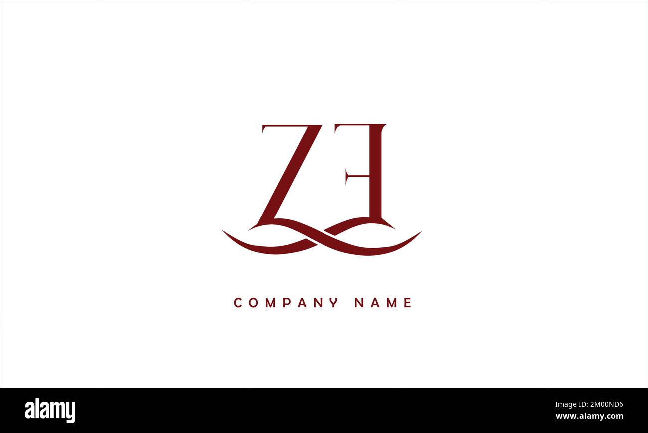 ZE, EZ Abstract Letters Logo Monogram Stock Vector Image & Art - Alamy