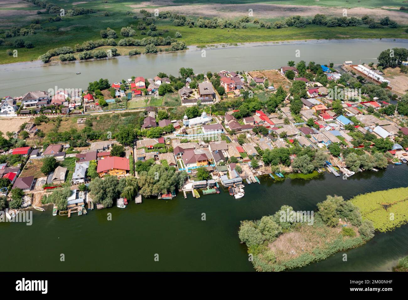 The village of Mila 23 in the Danube Delta in Romania Stock Photo - Alamy