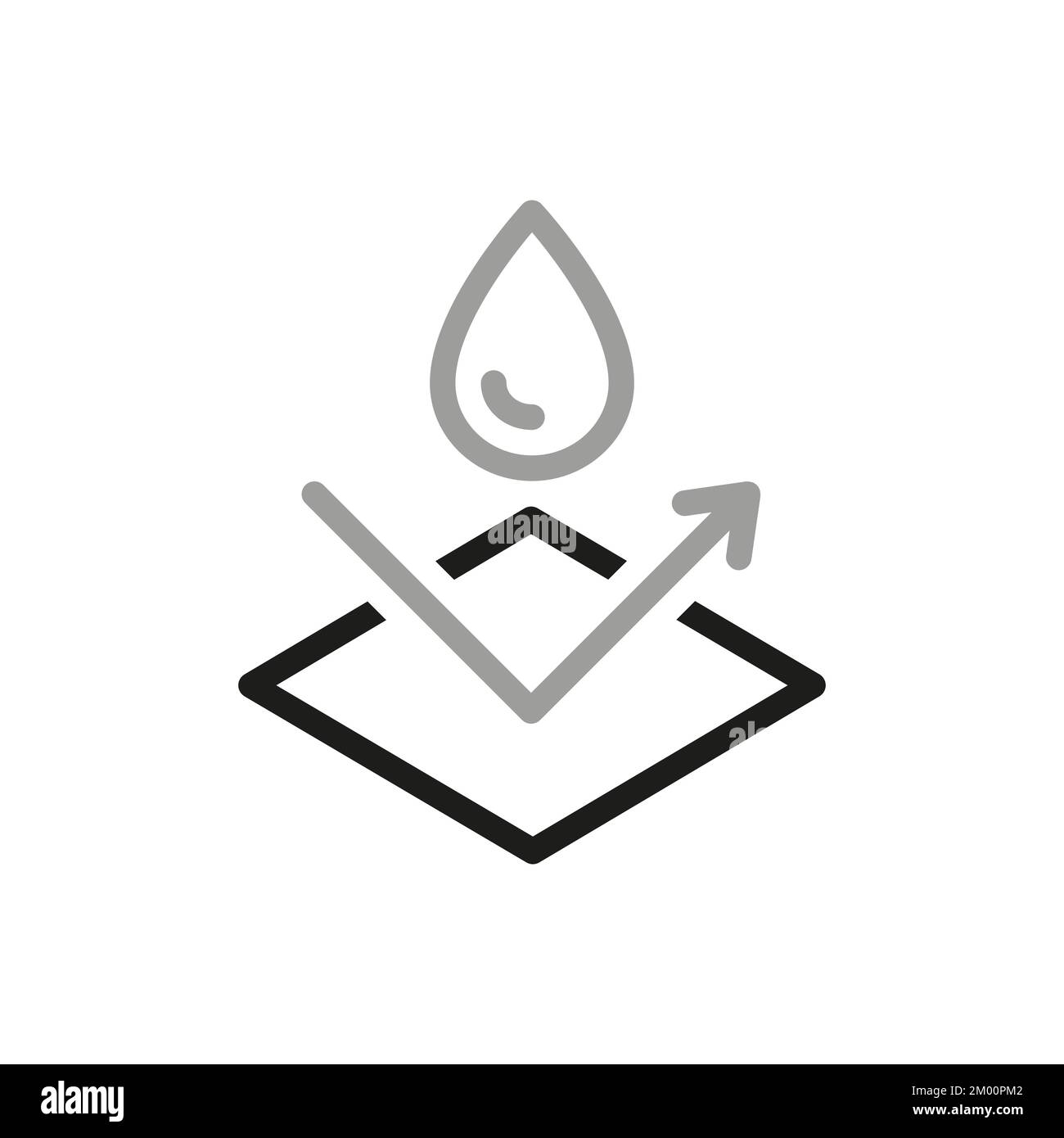 Simple of Waterproof and wate Related Vector Line Icon. Contains such ...