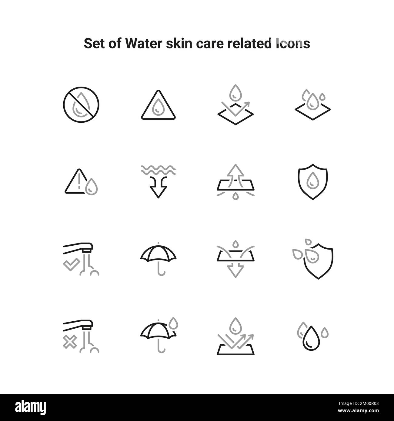 Contains such Icons as Drop Warning, Moisture Resistant Textile ...