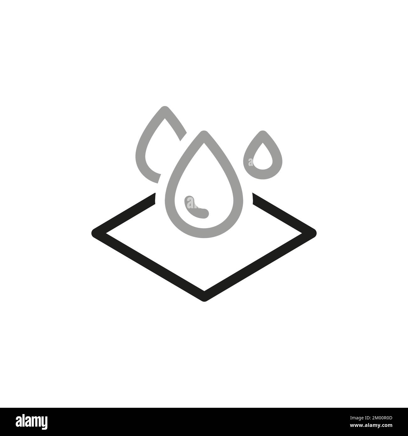 Simple of Waterproof and wate Related Vector Line Icon. Contains such ...