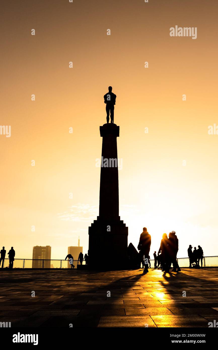 Victor monument, in serbian language known as Pobednik at historic ...