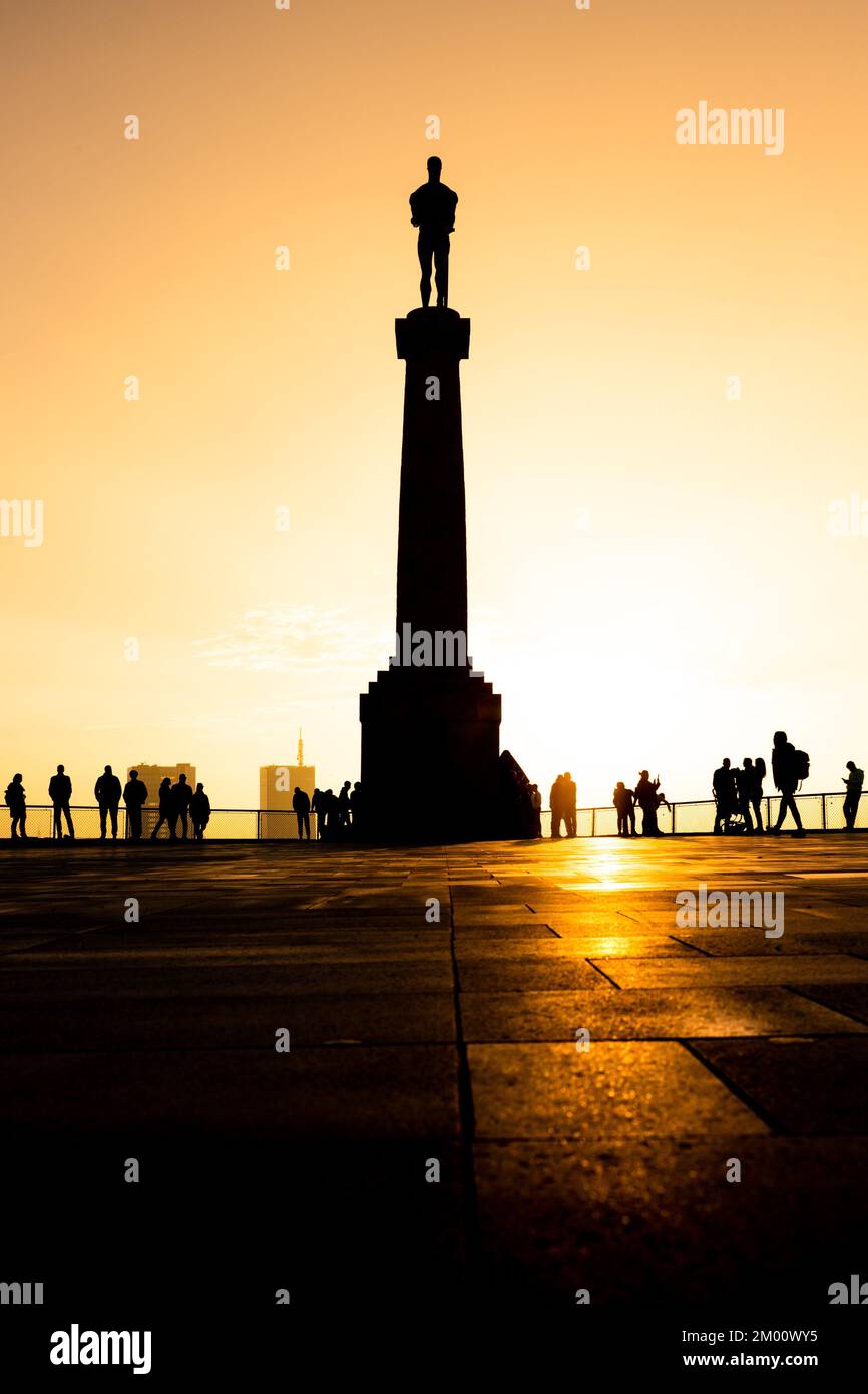 Victor monument, in serbian language known as Pobednik at historic ...