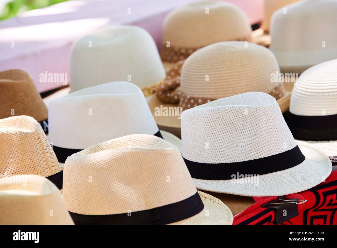 Panama hats, Panama City, Republic of Panama, Central America Stock ...