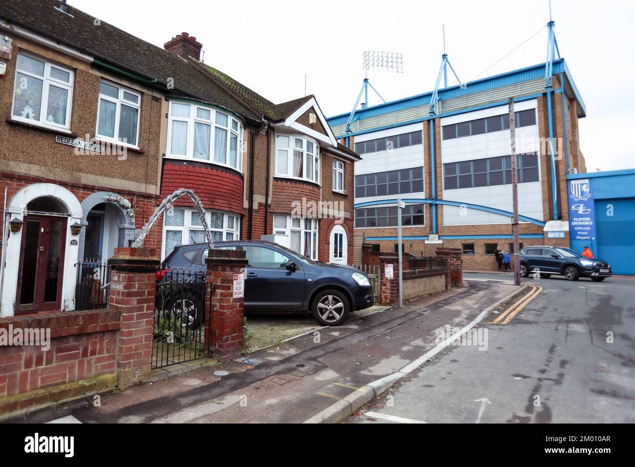 A general view of the ground from Redfern Avenue before the Sky Bet ...