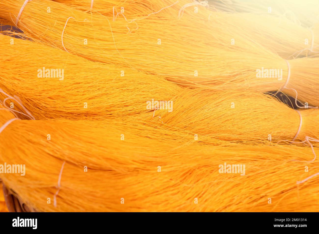 Silk thread lines from Silkworm for nature background Stock Photo - Alamy