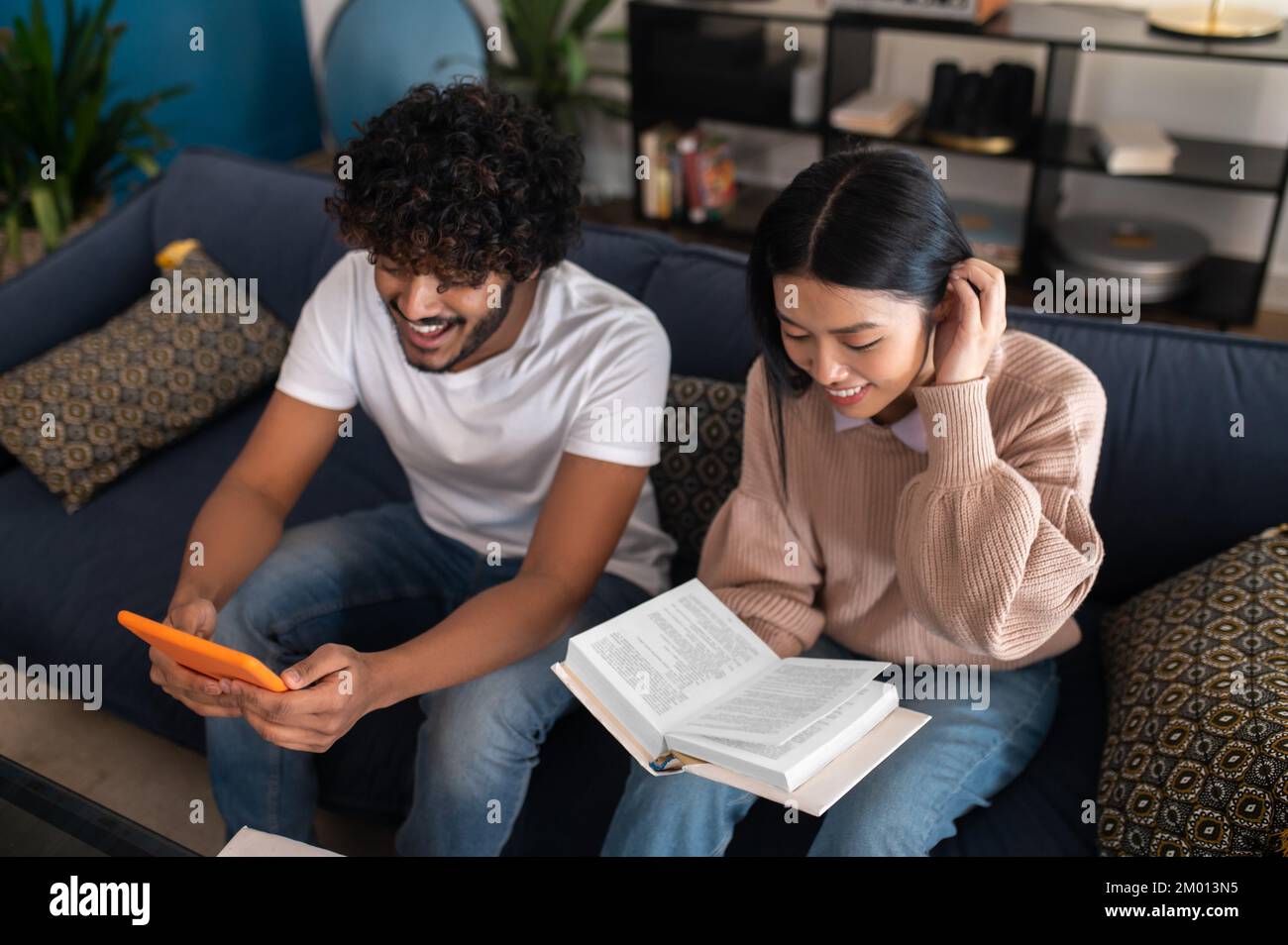 Studying together study room hi-res stock photography and images - Alamy
