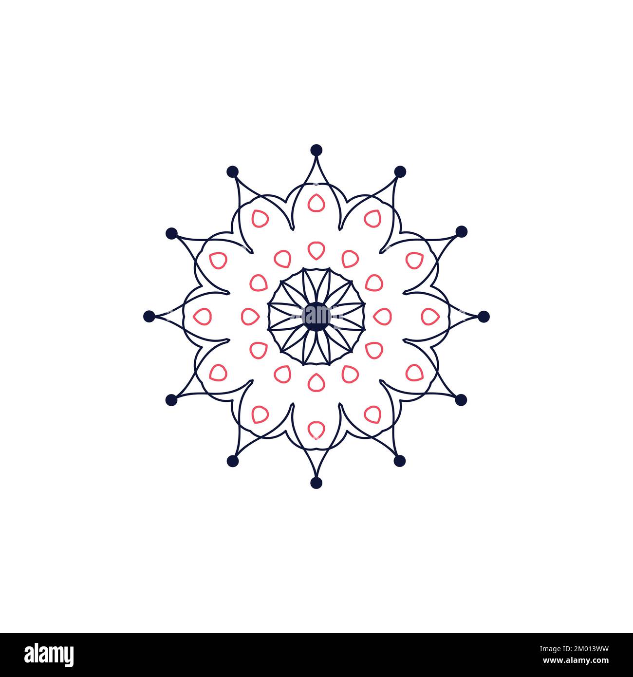 Mandala ink design Stock Vector Images - Alamy