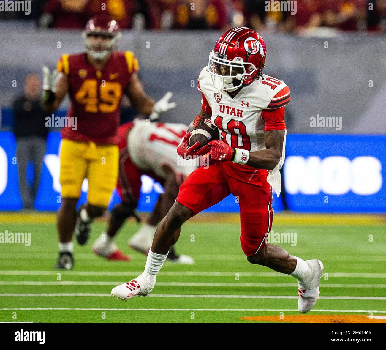 Allegiant Stadium. 02nd Dec, 2022. NV U.S.A Utah Utes wide receiver ...