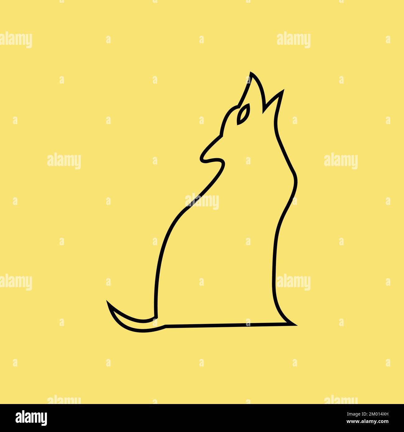 Yellow outline vector vectors hi-res stock photography and images - Alamy