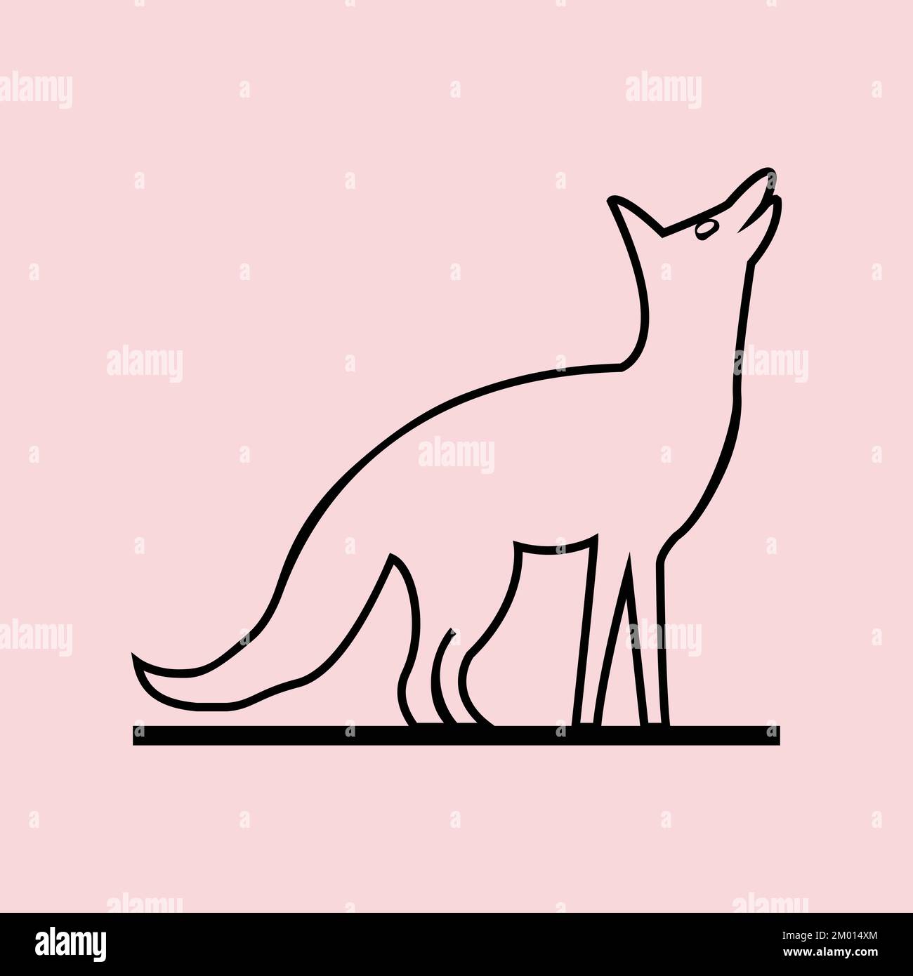 Abstract fox logo hi-res stock photography and images - Alamy