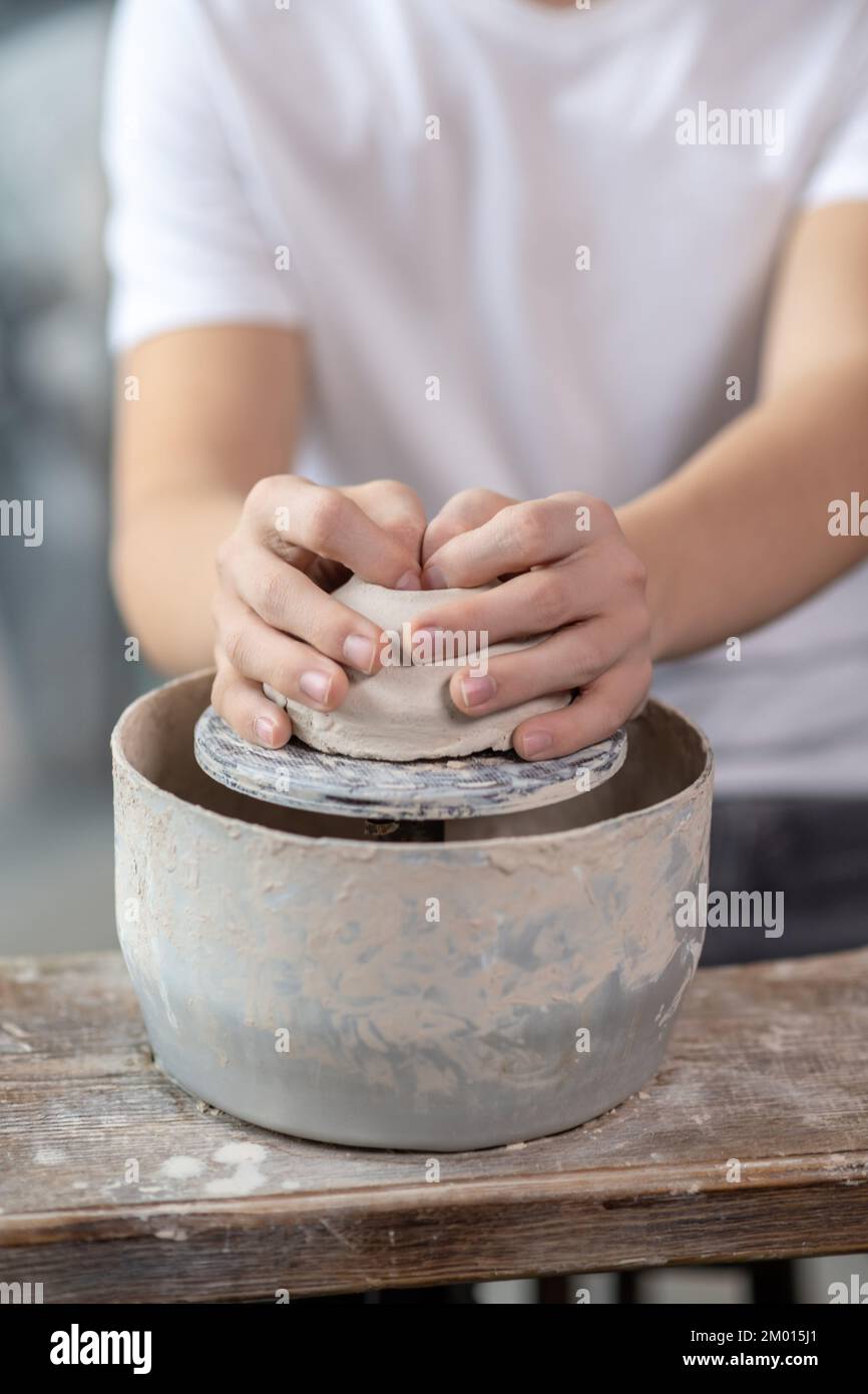 Man is making a pot hi-res stock photography and images - Alamy