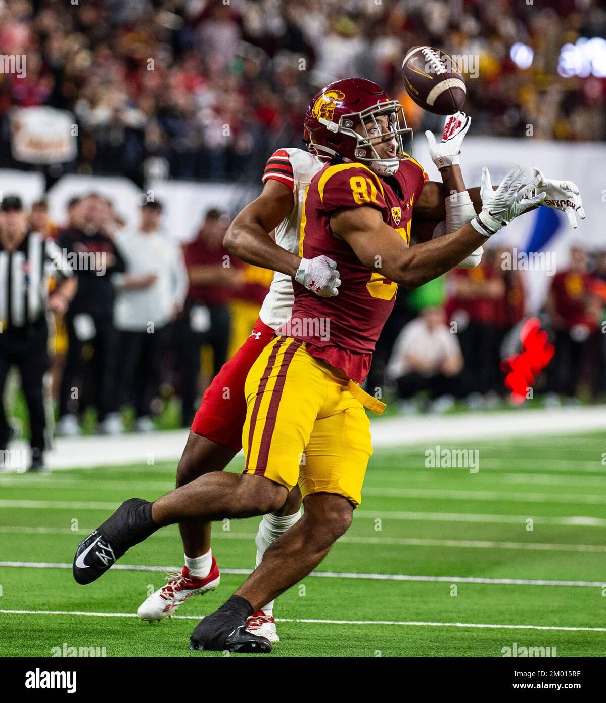 Allegiant Stadium. 02nd Dec, 2022. NV U.S.A. USC wide receiver Kyle ...