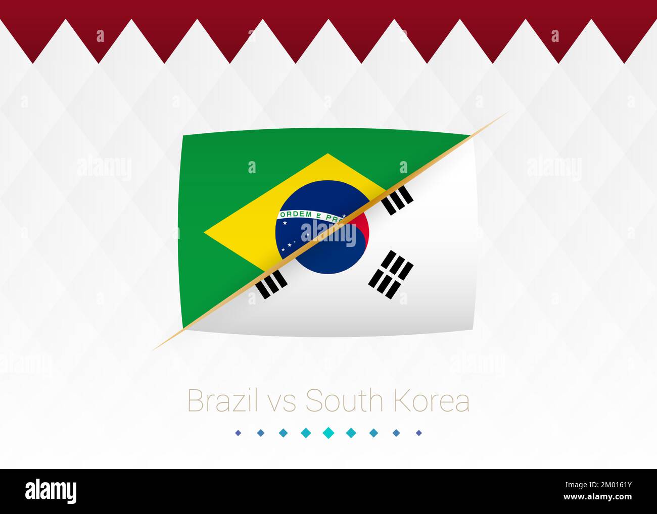 National football team Brazil vs South Korea, Round of 16. Soccer 2022 ...