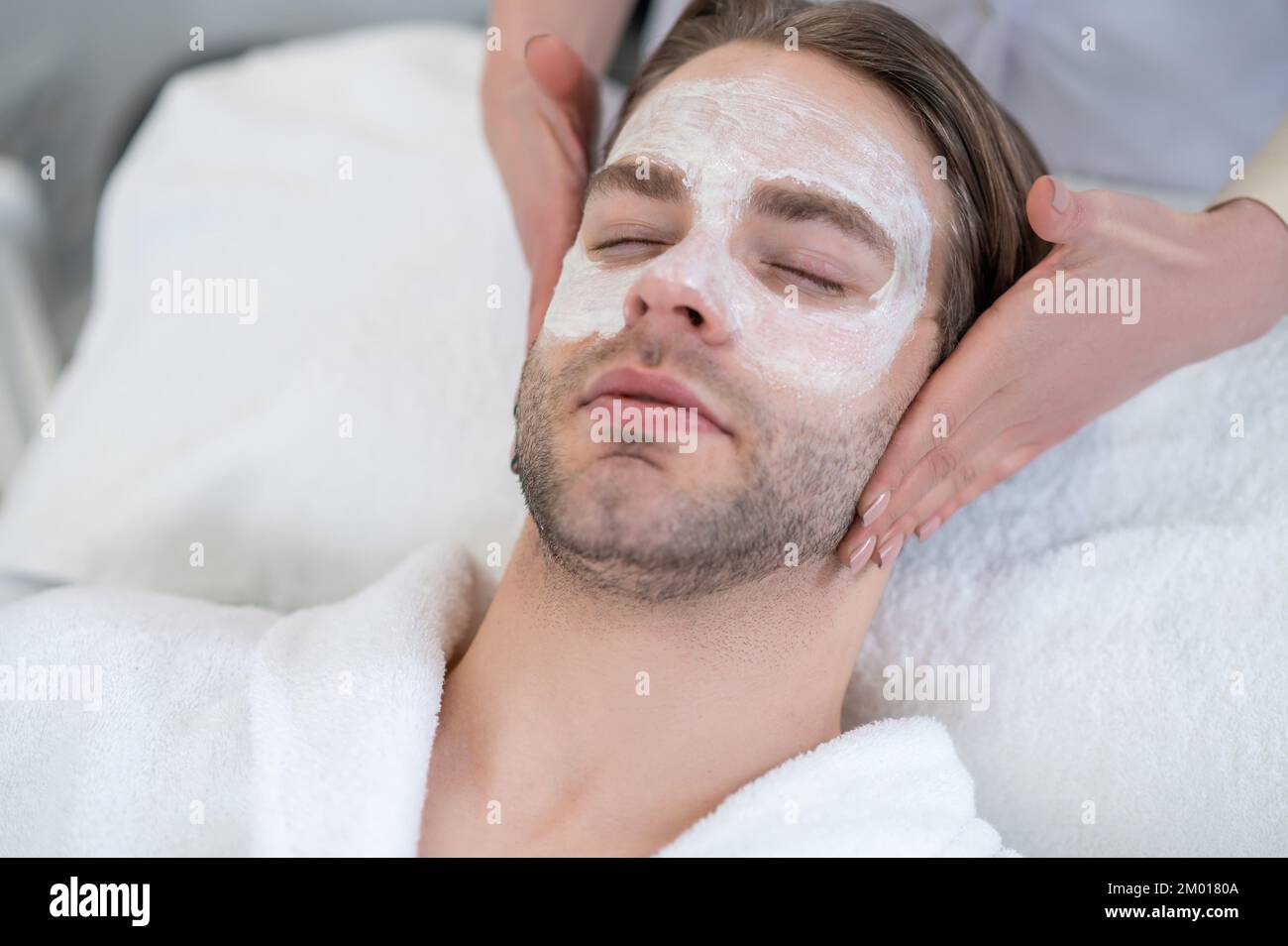 Man massage neck hi-res stock photography and images - Alamy
