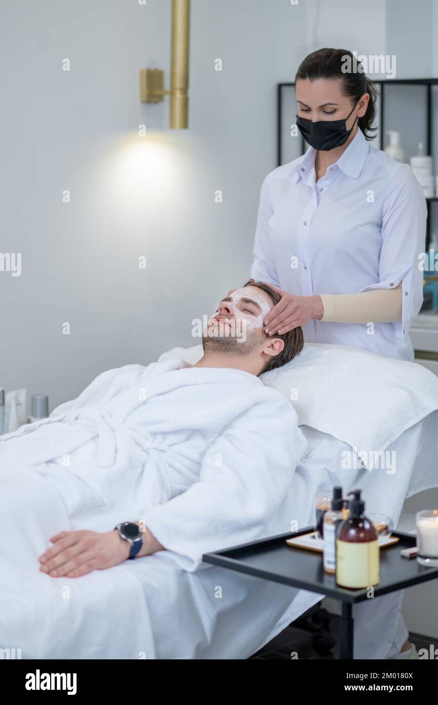 Woman man neck hi-res stock photography and images - Alamy