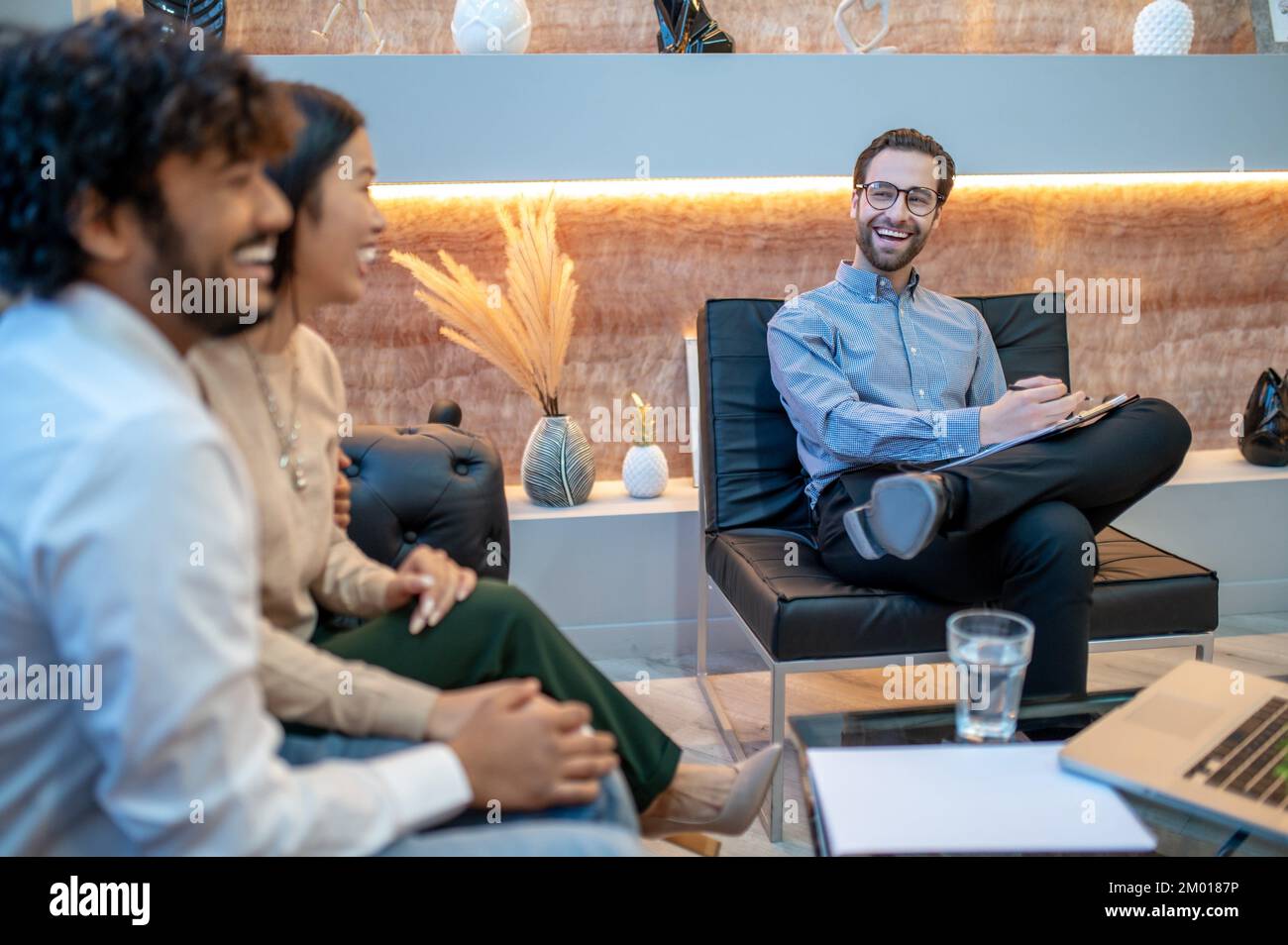 Laughing joyful hi-res stock photography and images - Alamy