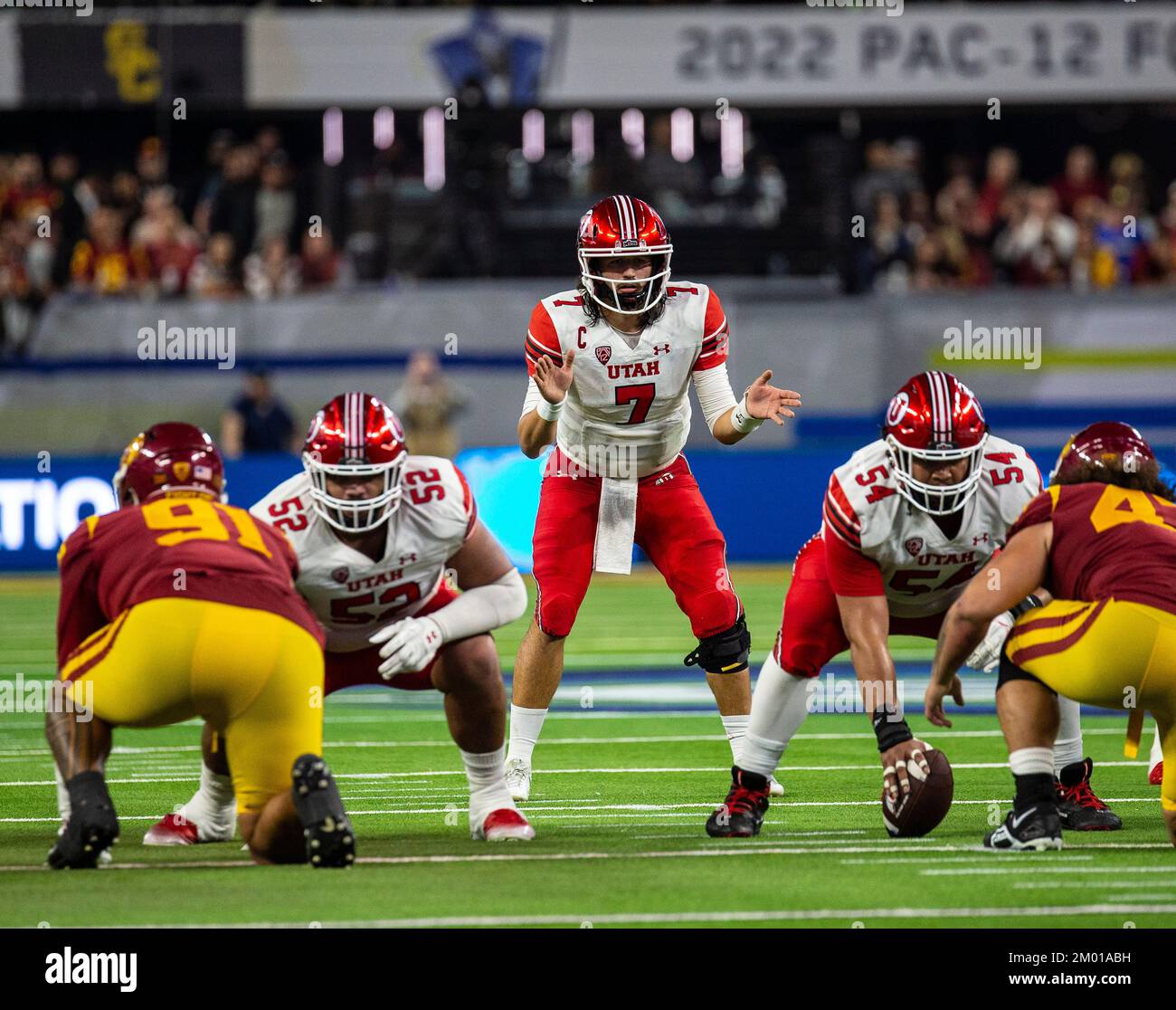 Allegiant Stadium. 02nd Dec, 2022. NV U.S.A. Utah Utes quarterback ...