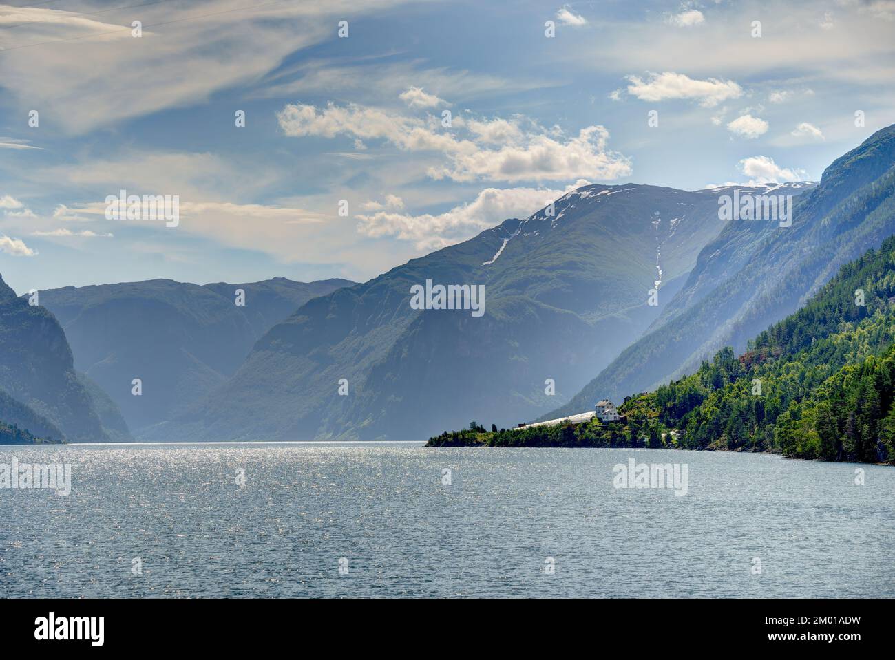 Sognefjord in sunny weather, Norway Stock Photo - Alamy
