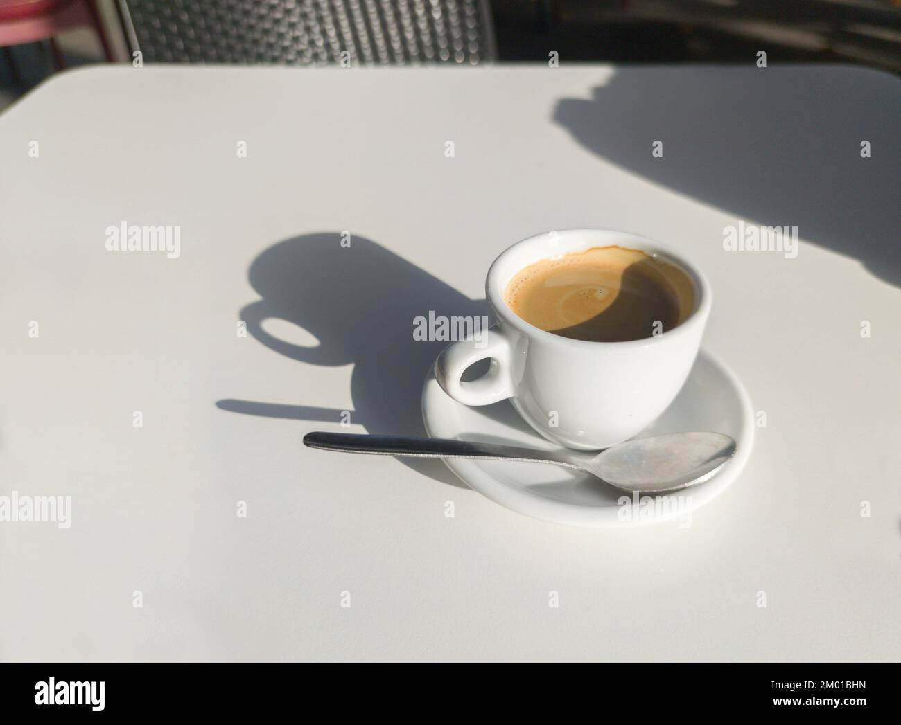 Overhead cup coffee hi-res stock photography and images - Alamy