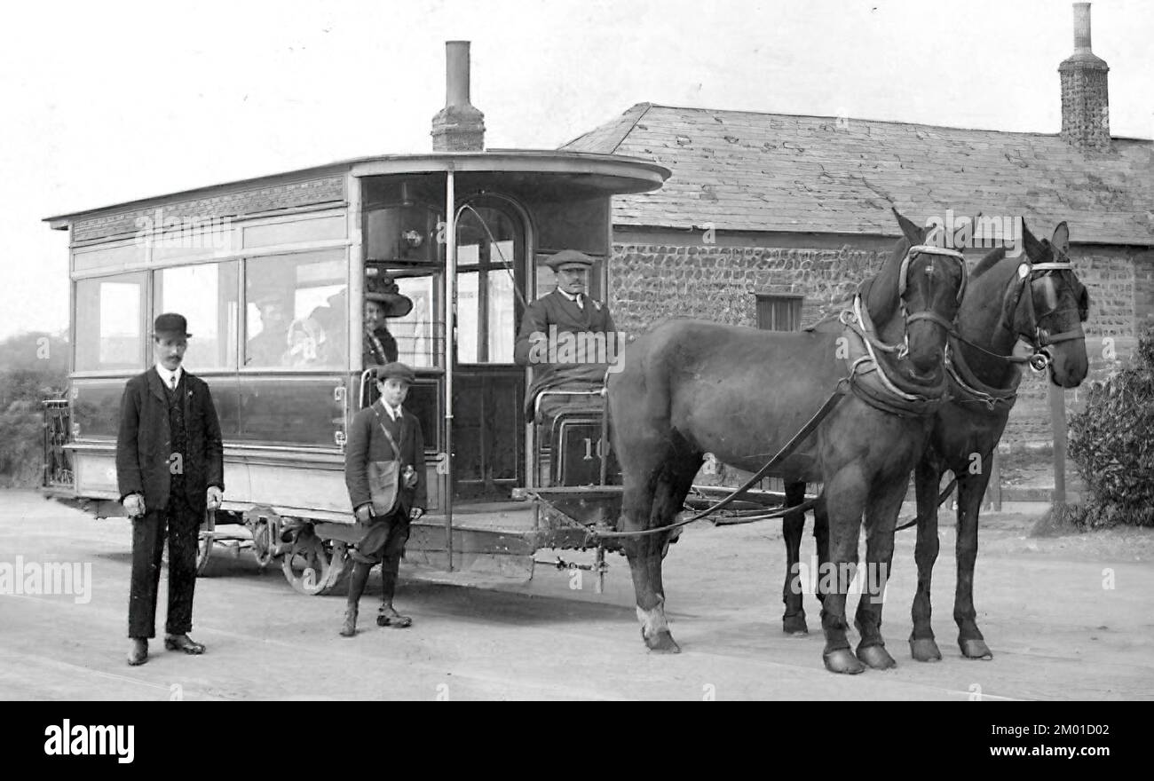 Single deck tram hi-res stock photography and images - Alamy