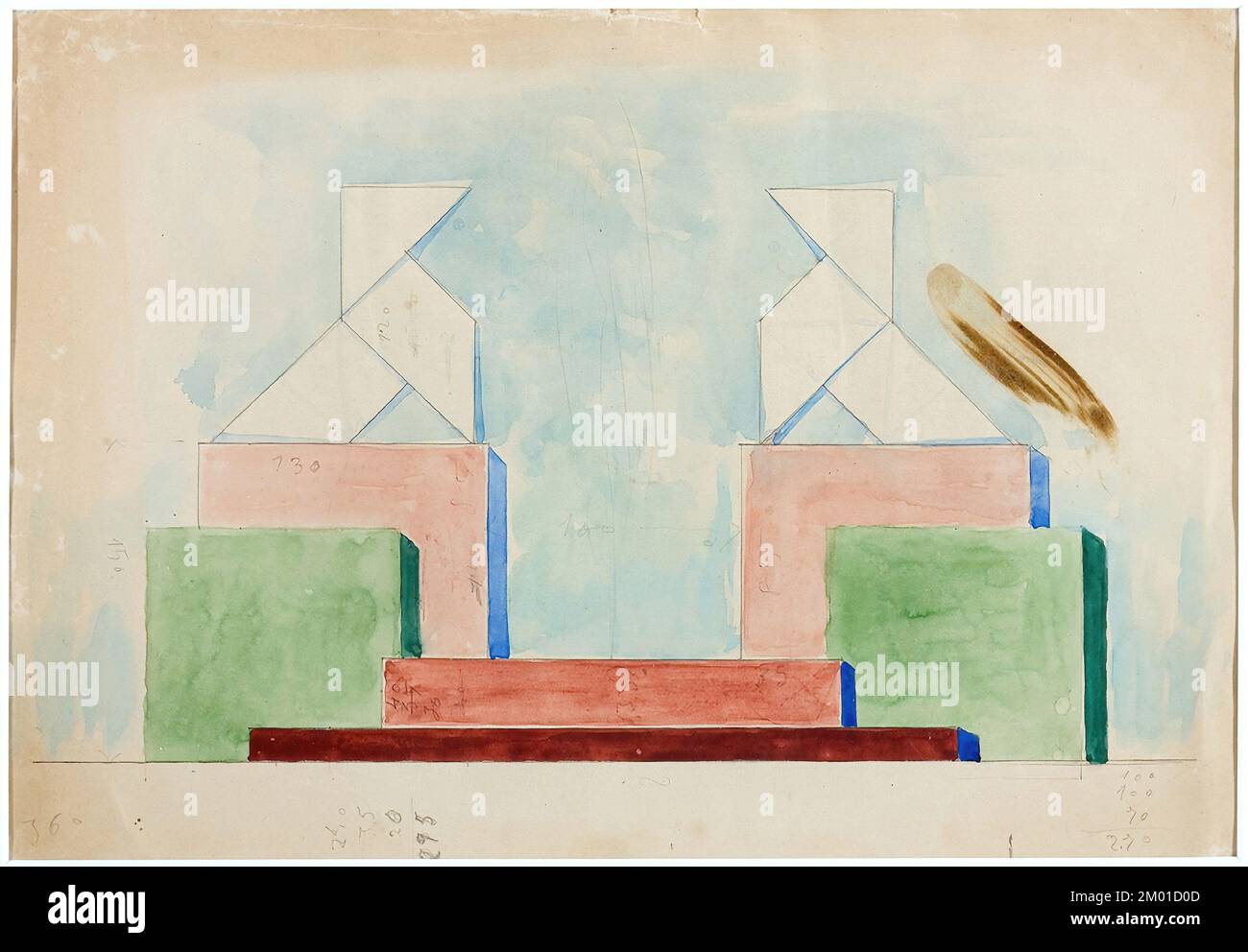 Sketch of Little BIrds, Ramon Acin (1888-1936). Museum of Huesca Stock ...